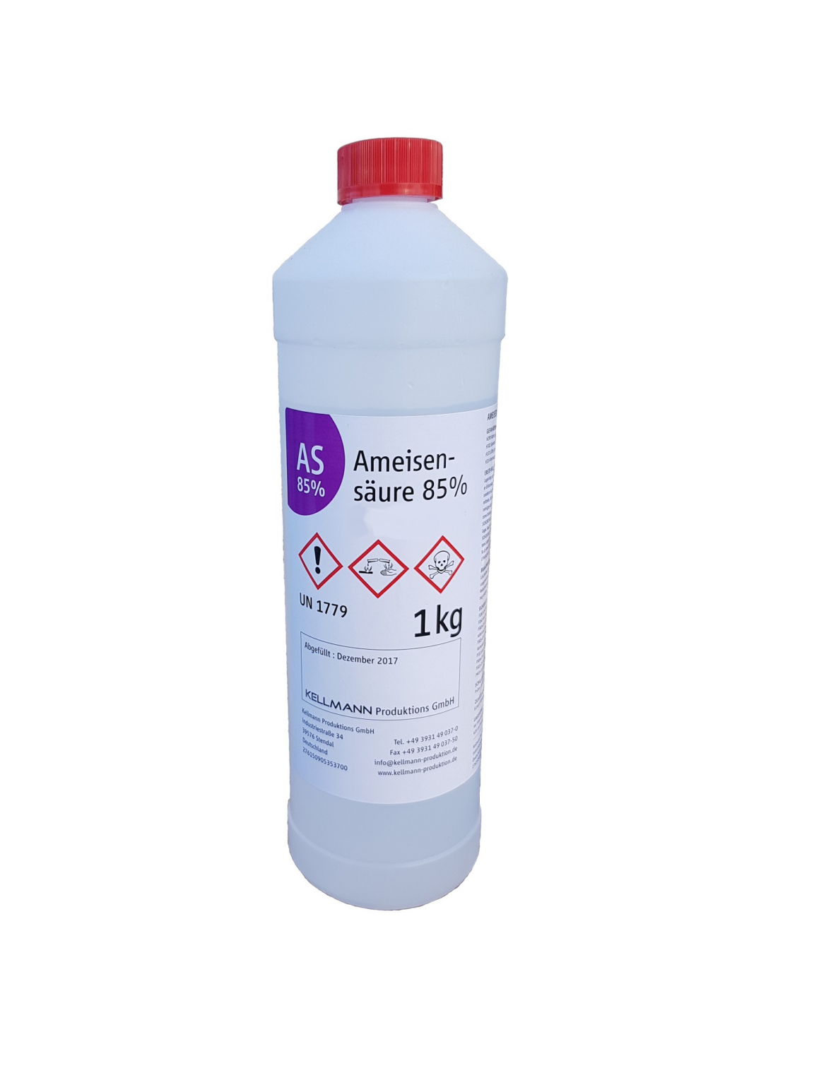 Ameisensäure 85% 1kg Flasche - Online-Shop Kellmann Honig